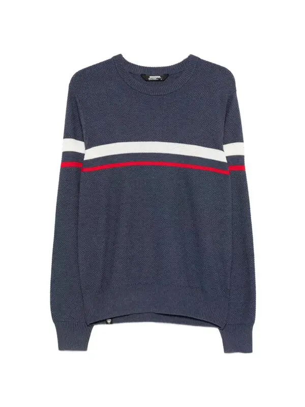Rossignol Striped Crew-neck Sweater - Blue