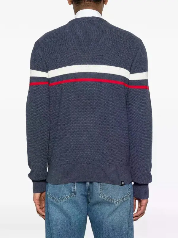 Rossignol Striped Crew-neck Sweater - Blue