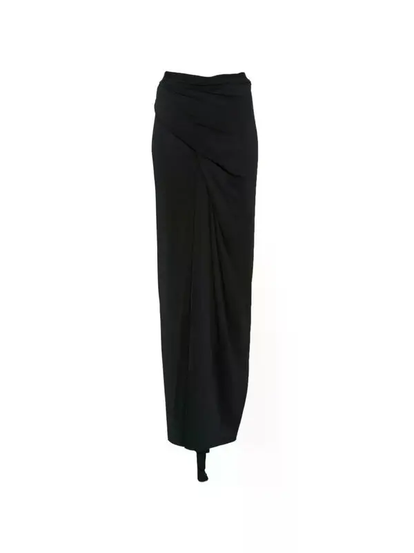 Rick Owens Draped Asymmetric Skirt