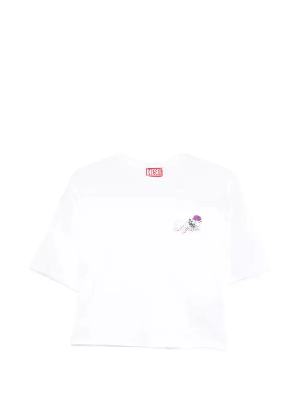 DIESEL® Floral Print T-shirt - White