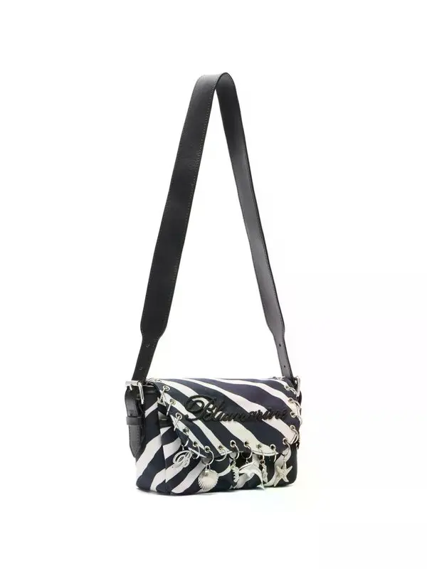 Blumarine Striped Mini Shoulder Bag