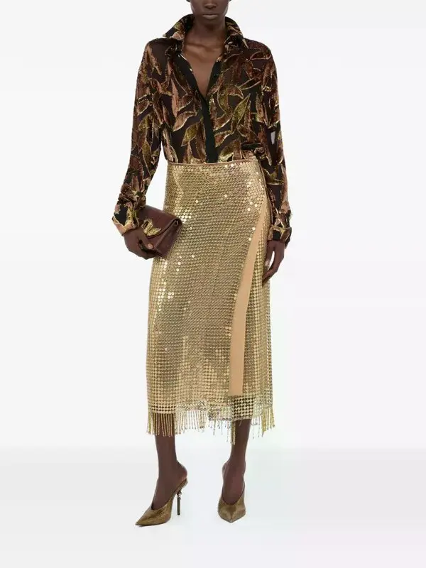 Roberto Cavalli Foliage Motif Shirt