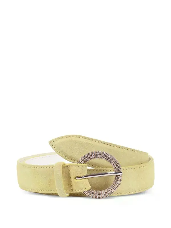 ORTIGNI Leather Belt - Yellow