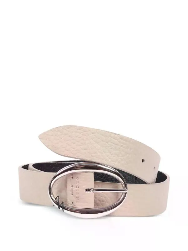 ORTIGNI Leather Belt - Neutrals