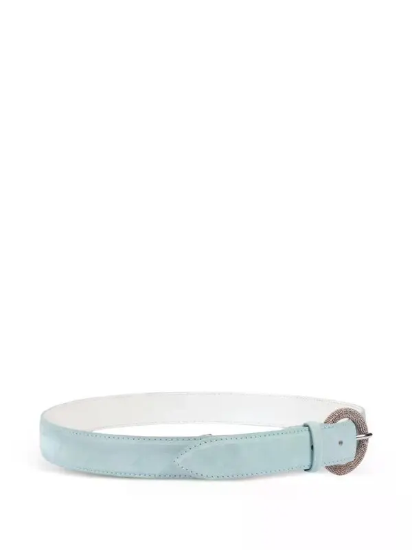ORTIGNI Leather Belt - Blue
