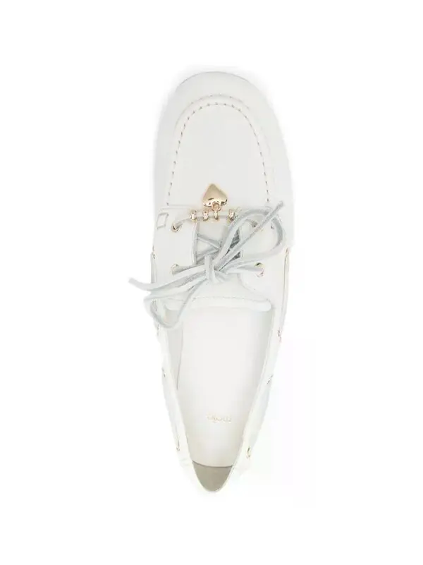 Maje Boat Shoes - White