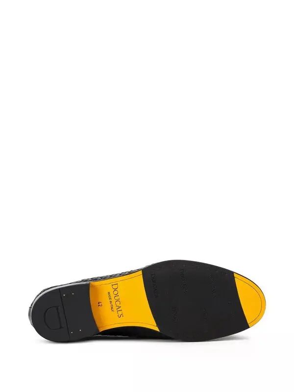 DOUCAL'S Woven Leather Loafers - Blue