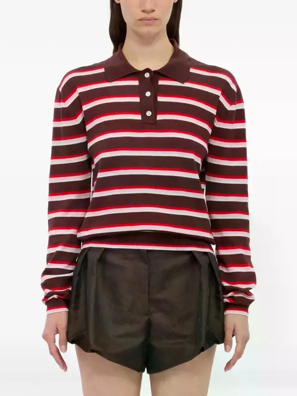 MSGM Striped Polo Knitwear