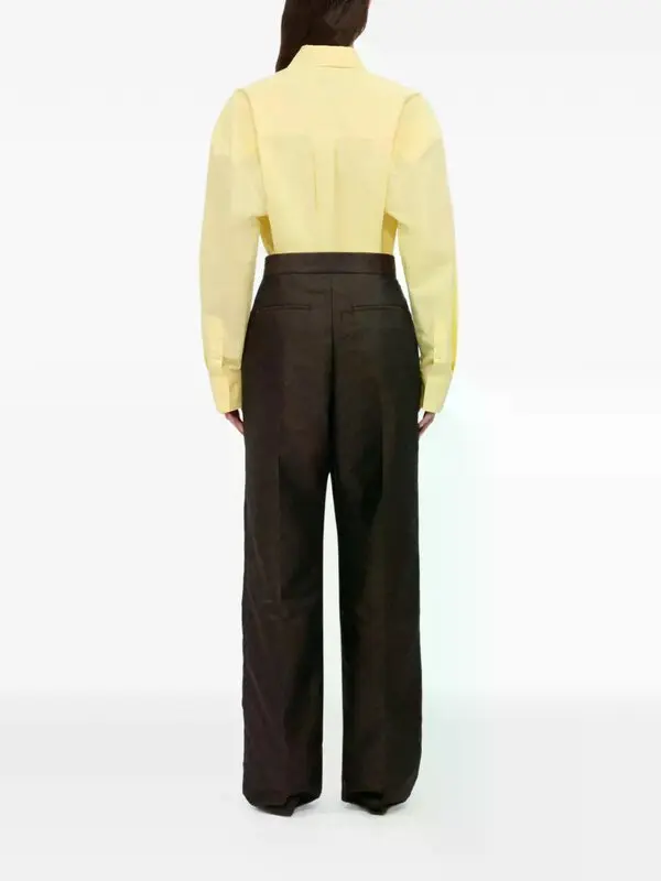 MSGM Patterned Wide Leg Trousers