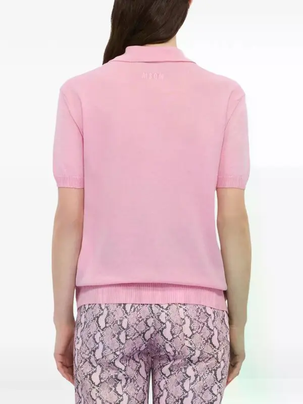 MSGM Studded Polo Shirt