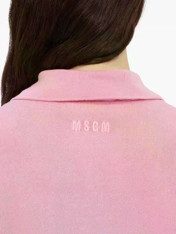 MSGM Studded Polo Shirt