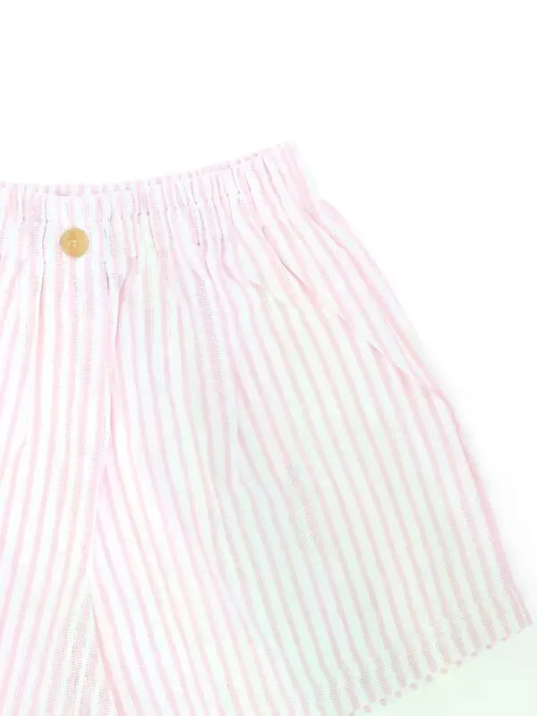 FORTE_FORTE Striped Button Shorts
