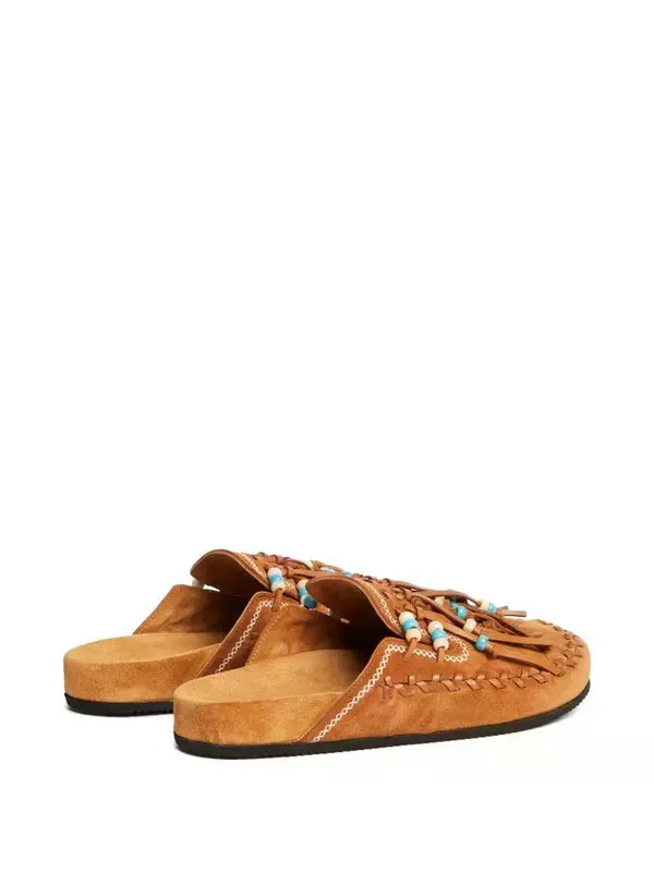 Alanui Round-toe Beaded Mules