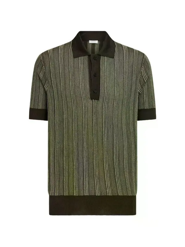 FERRAGAMO Short Sleeve Knitted Polo