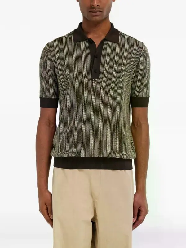 FERRAGAMO Short Sleeve Knitted Polo