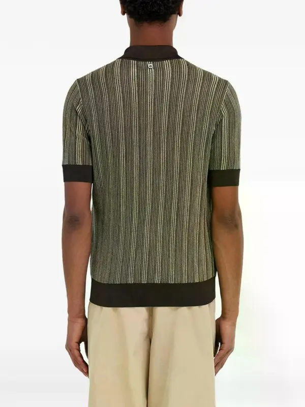 FERRAGAMO Short Sleeve Knitted Polo