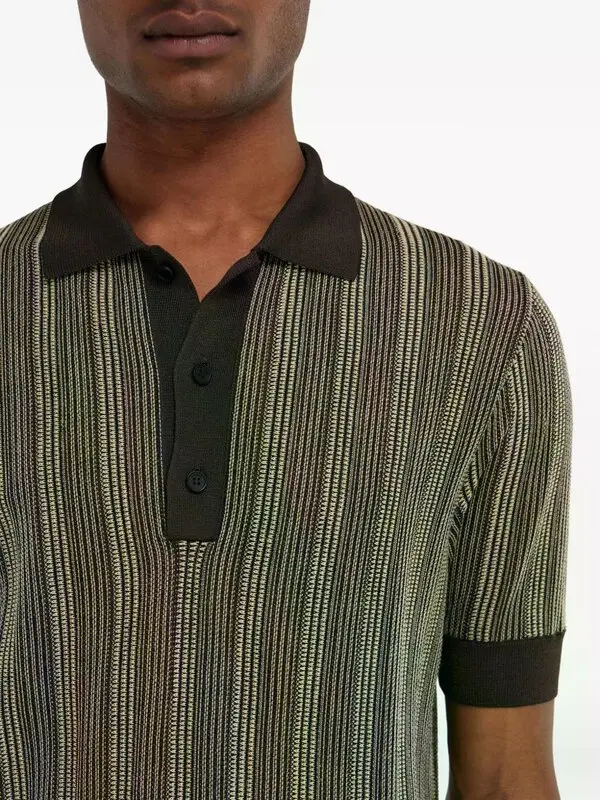 FERRAGAMO Short Sleeve Knitted Polo