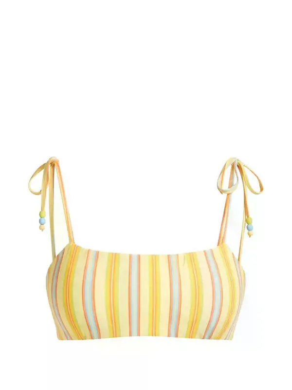 Seafolly Striped Bikini Top - Yellow