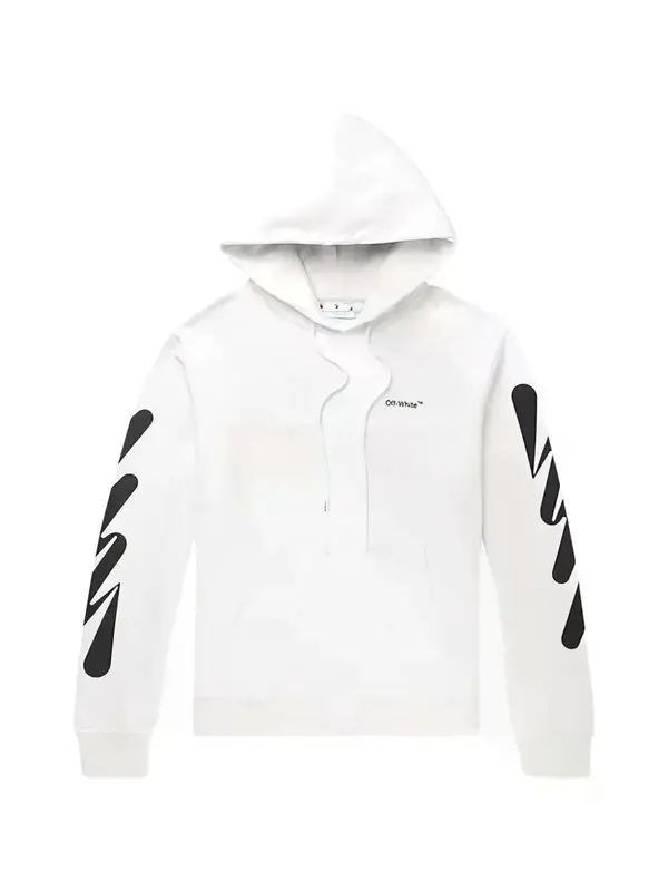 Off-White Diagonal-wave Hoodie - White