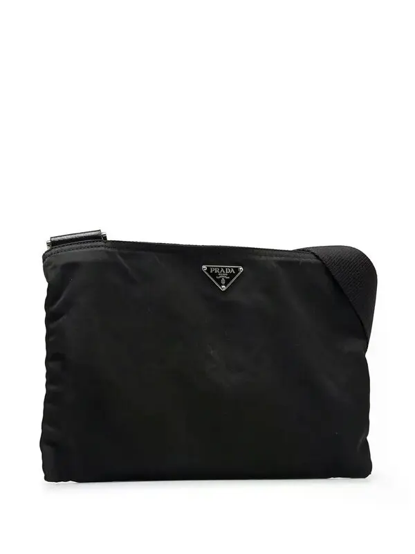 Prada Triangle Logo Crossbody Bag