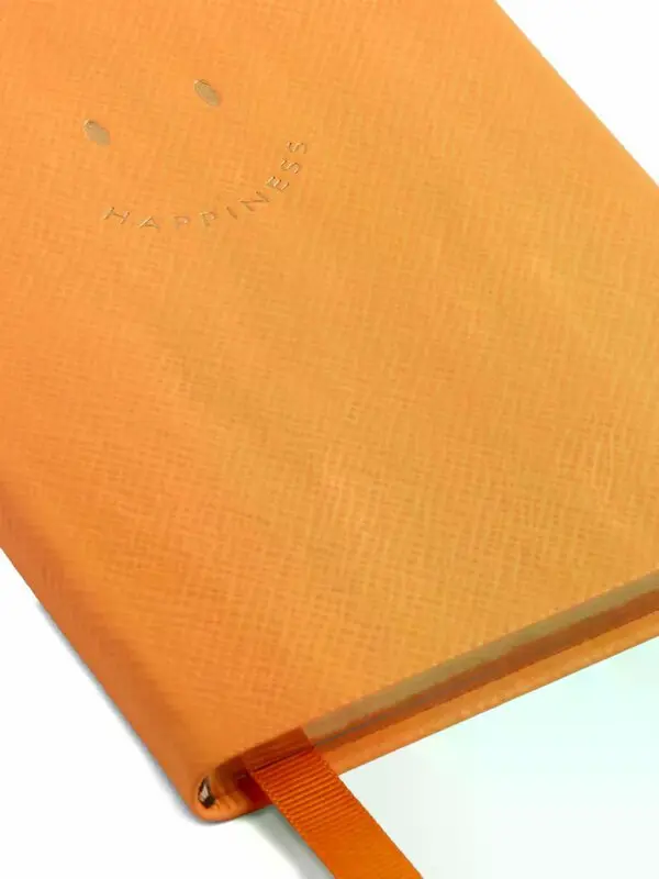 Smythson Happiness Chelsea Notebook - Orange
