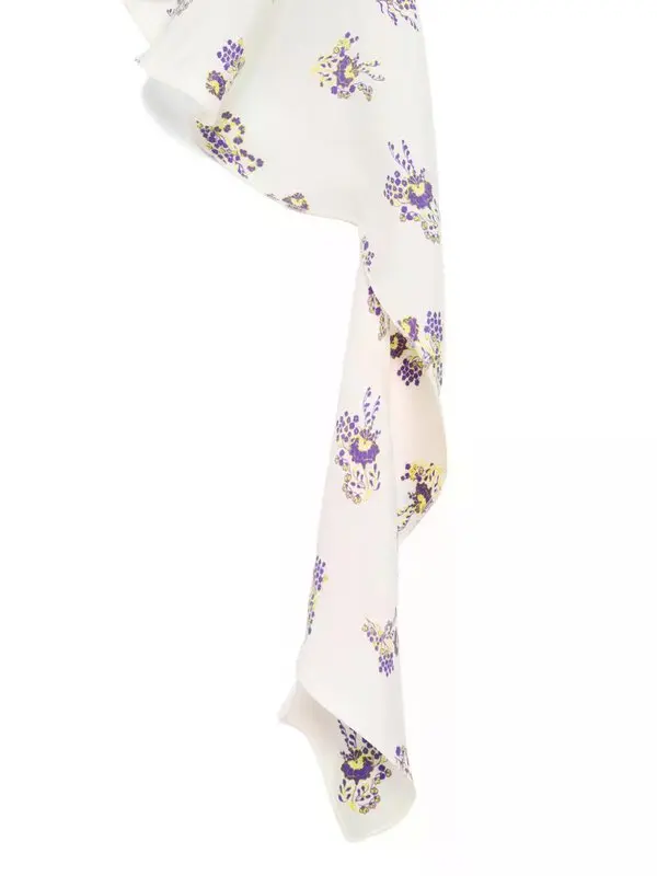 Dorothee Schumacher Ruffled Floral-print Scarf