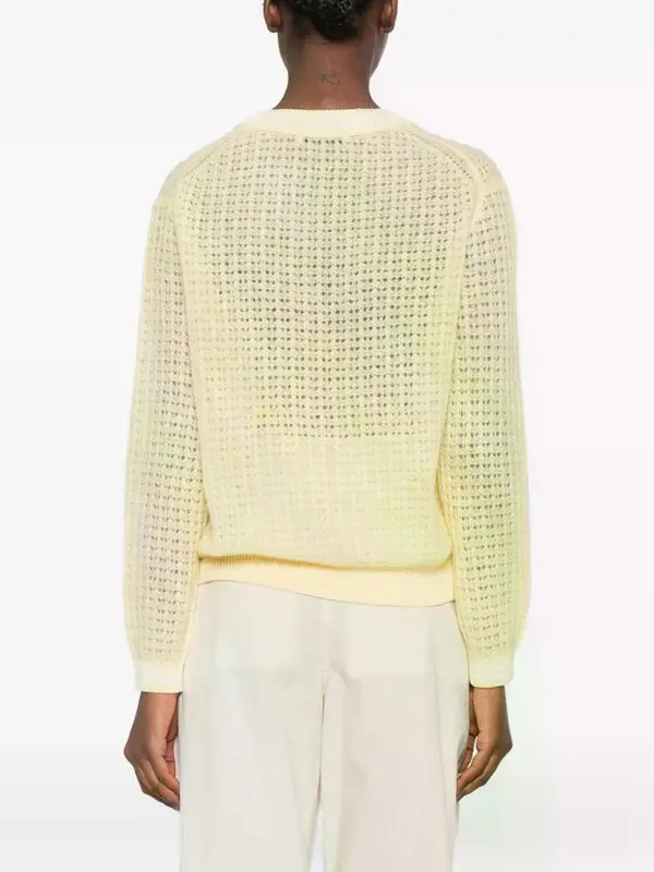 Dorothee Schumacher Open-knit Crew Neck Sweater