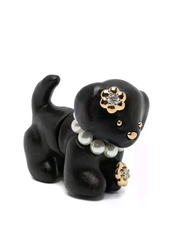 YVMIN Split Puppy Earrings - Gold