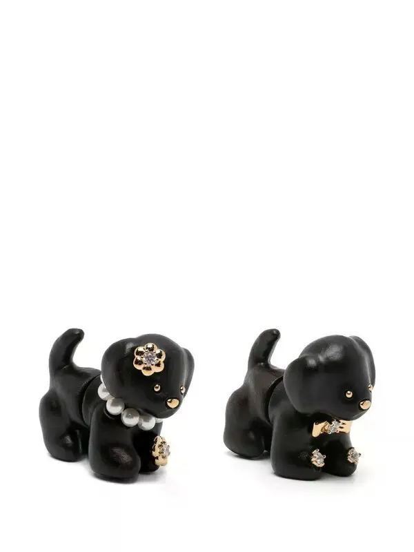YVMIN Split Puppy Earrings - Gold
