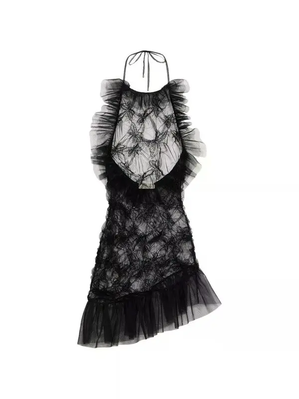 Blumarine Ruffled Tulle Mini Dress