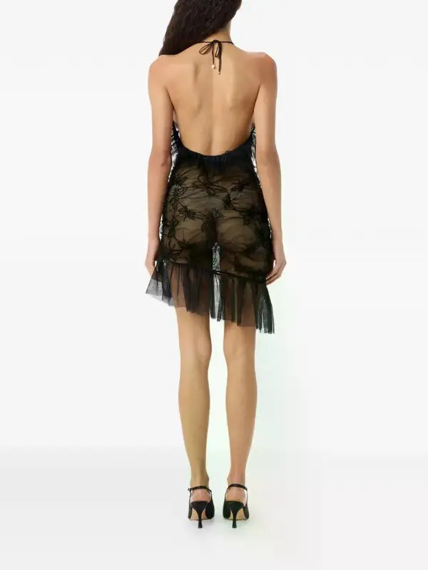 Blumarine Ruffled Tulle Mini Dress