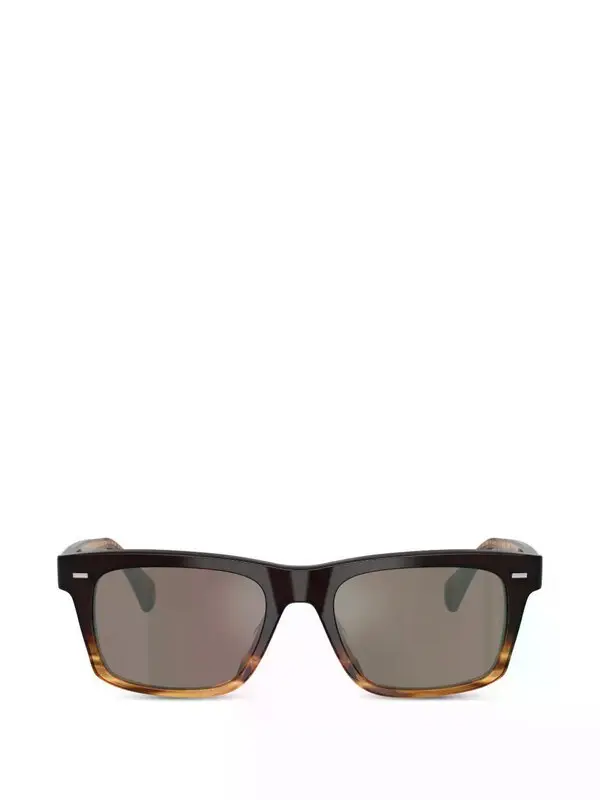 Oliver Spencer Rectangle-frame Sunglasses - Brown