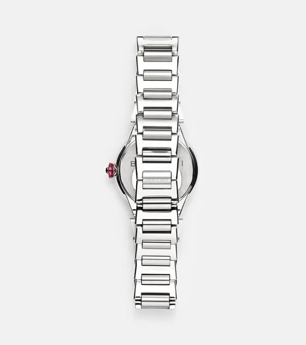 BVLGARI Lvcea 28mm Stainless Steel Watch With Diamonds