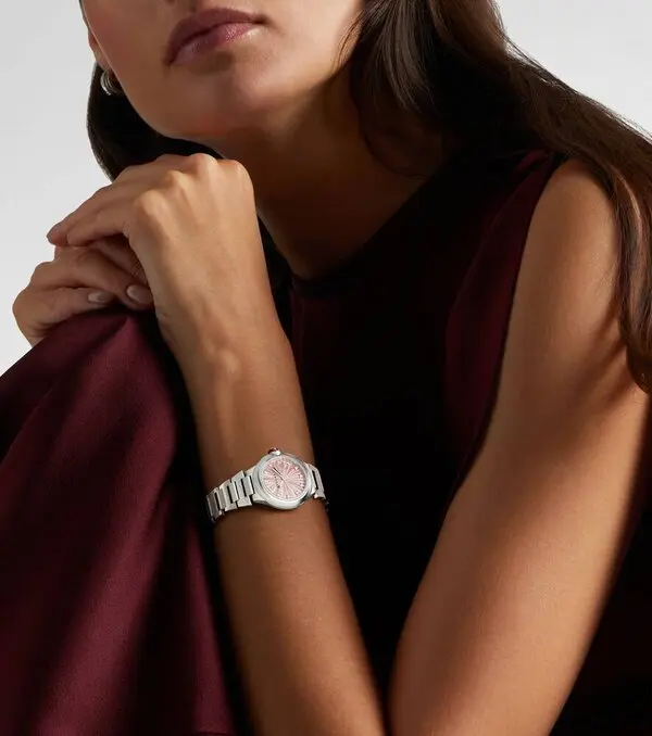 BVLGARI Lvcea 28mm Stainless Steel Watch With Diamonds