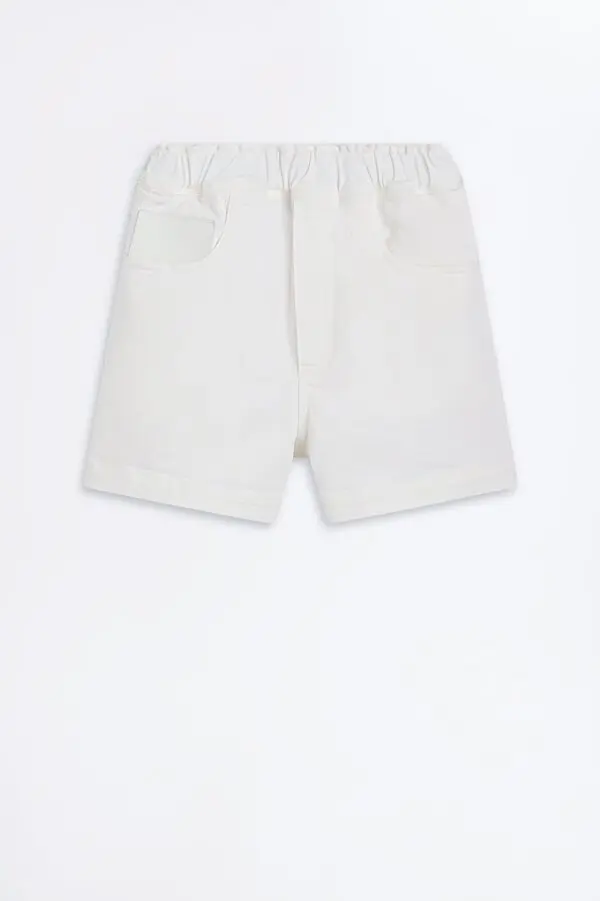 Scanlan Theodore Denim Soft Waist Short - White