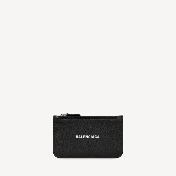 Balenciaga Cash Long Coin And Card Holder Large - Black