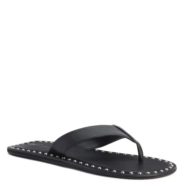 GIUSEPPE ZANOTTI Leather Thong Sandals