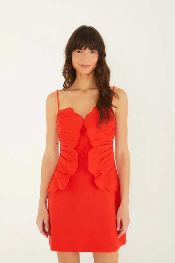 Farm Rio 3d Flower Mini Dress