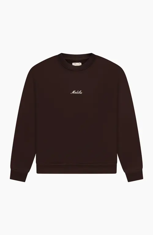 CALIFORNIA INCLINE Malibu Crewneck - Umber
