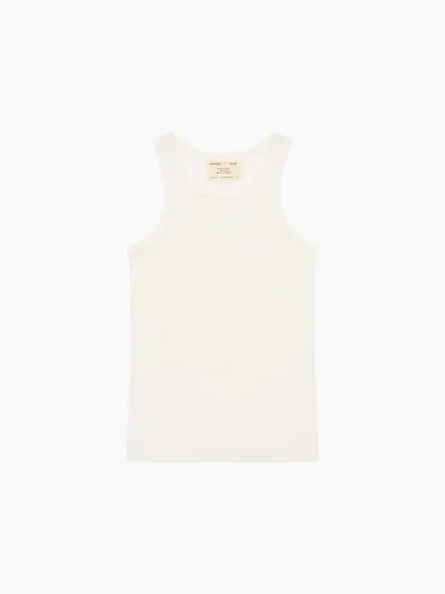 CALIFORNIA INCLINE Ribbed Tank - Salt