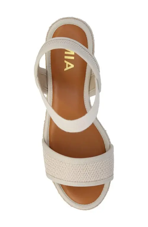 Mia Berniece Platform Wedge Sandal - Bone