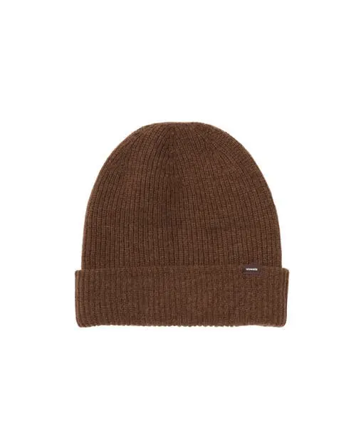 VOWELS Cotton Cashmere Beanie - Brown