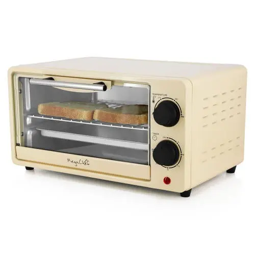 MEGACHEF 9.5 Quart Electric Counter Top Toaster Oven - Cream