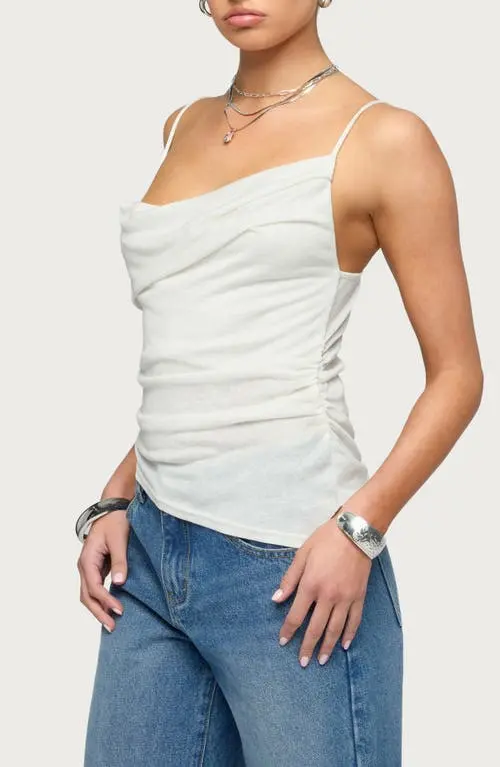 EDIKTED Asymmetric Cowl Neck Camisole