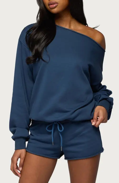 EDIKTED One-shoulder Sweatshirt