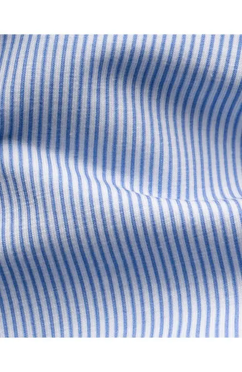 Eton Slim Fit Stripe Stretch Jersey Dress Shirt