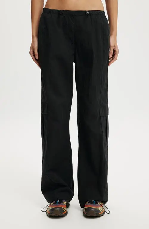 Cotton:on Woven Utility Pant - Black