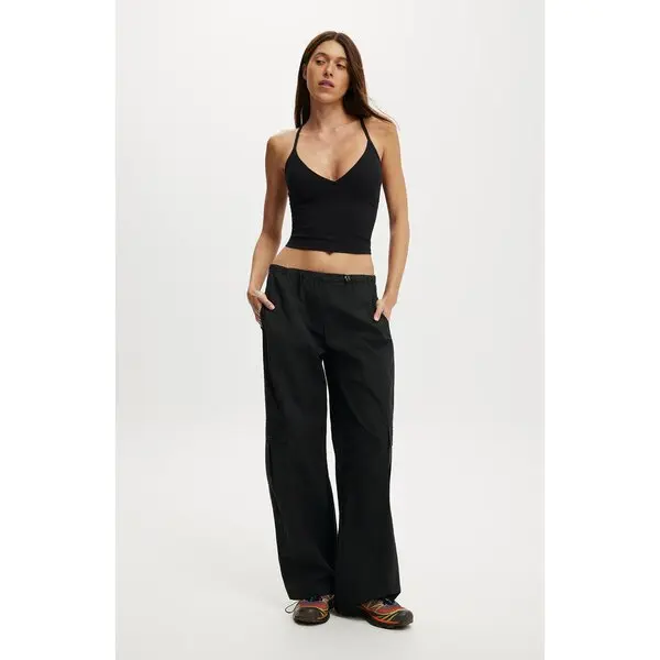 Cotton:on Woven Utility Pant - Black