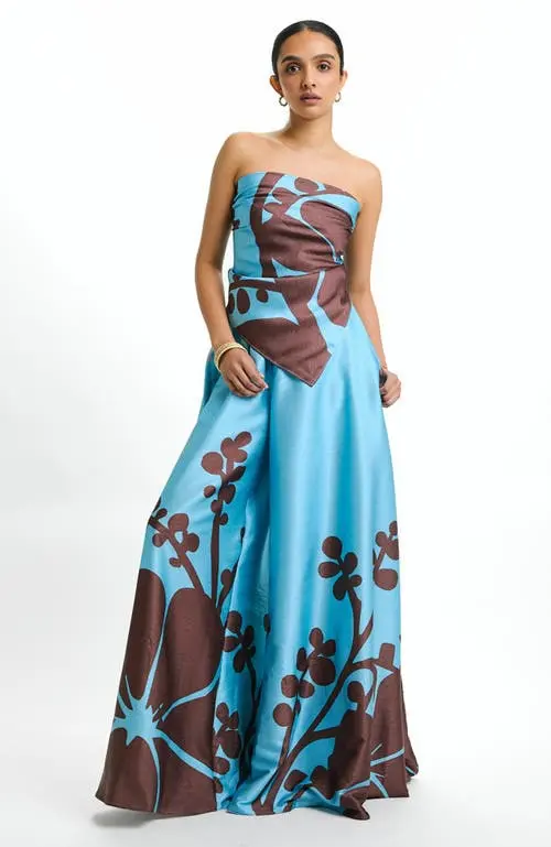 DIARRABLU High-waisted Wide-leg Printed Trousers - Ula Mint
