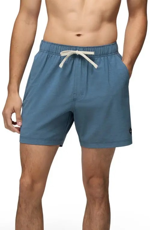 Prana Metric Swim Trunks - Bluff Blue
